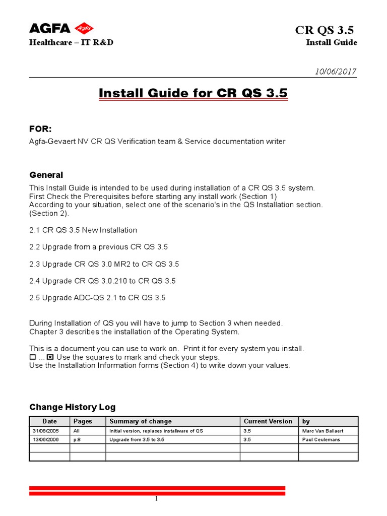 Install Guide For CR QS | PDF | Booting | Installation (Computer Programs)