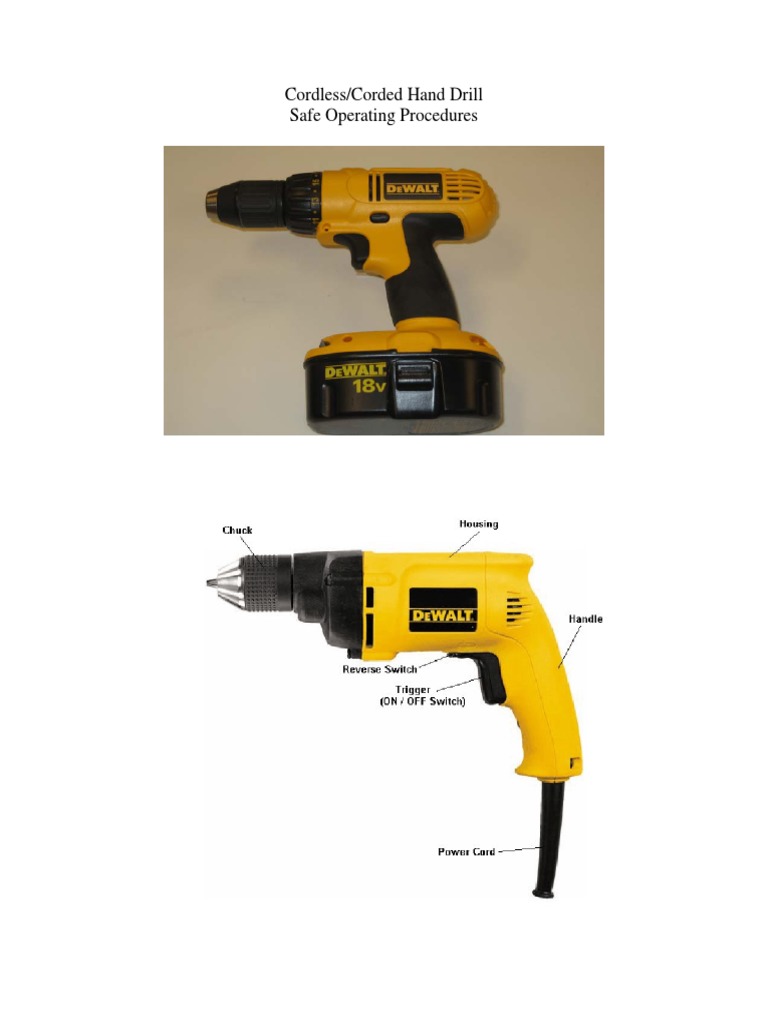 Hand Drill SOP | PDF