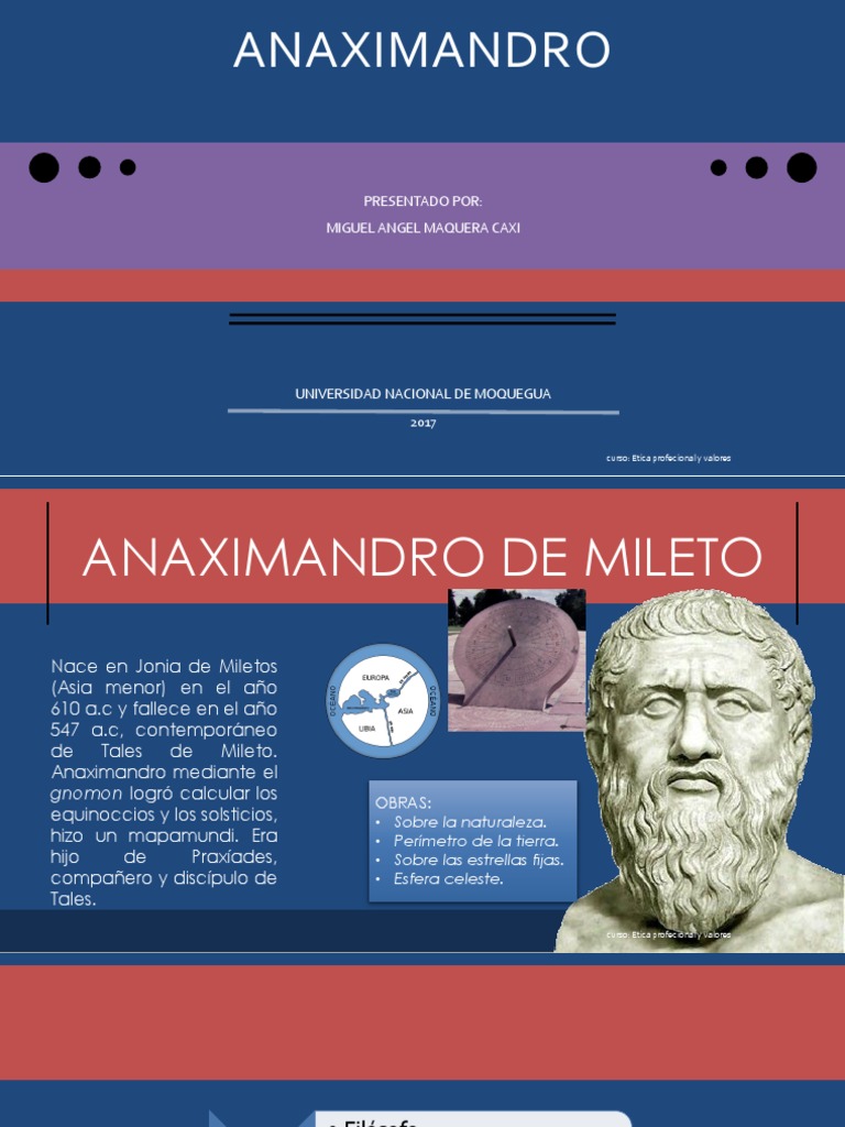 ANAXIMANDRO | Epistemología | Metafísica