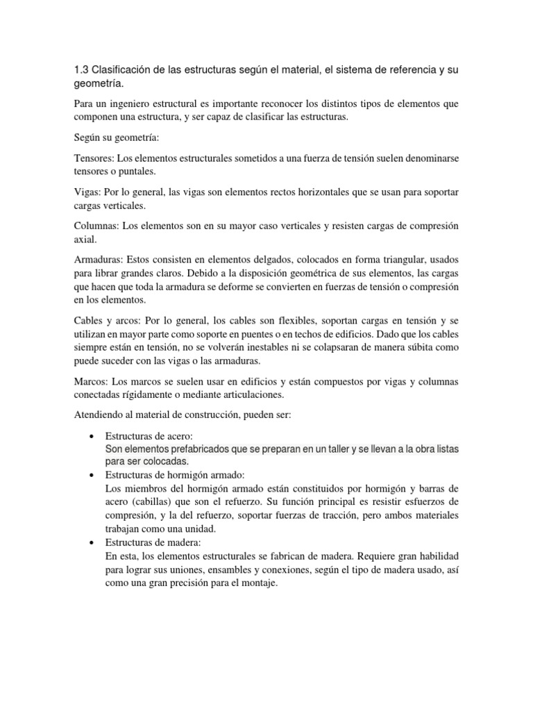 Estructuras Eje Recto (Vigas) . | PDF | Concreto reforzado | Dimensión