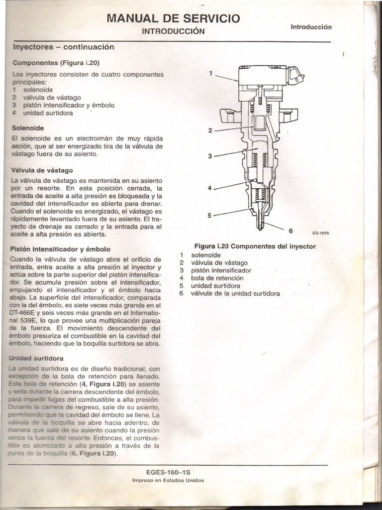 Componentes de I Inyector Heui PDF | PDF | Máquinas | Motores