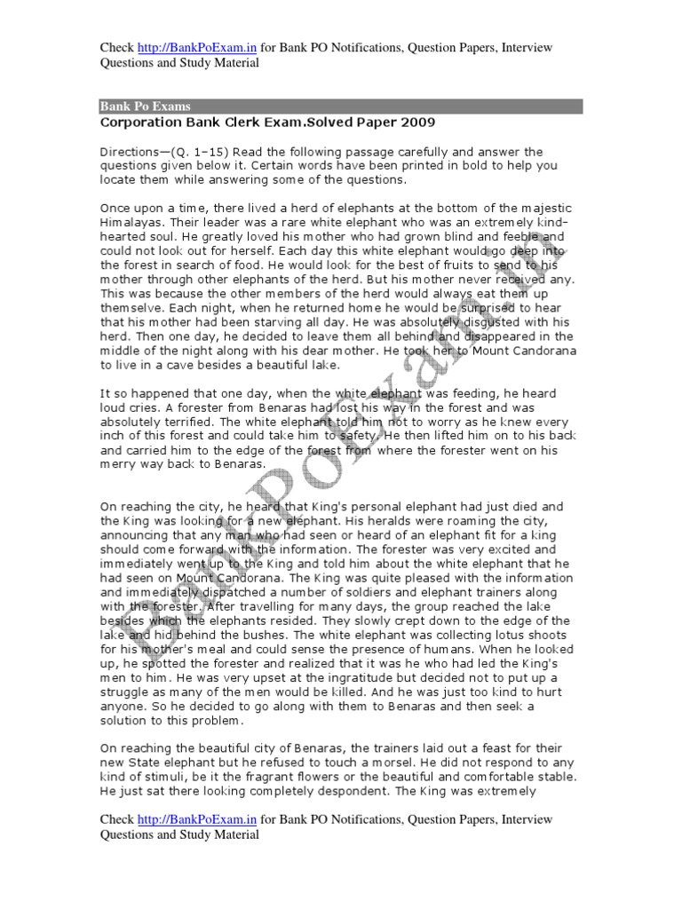 Bank Po Exams: Check For Bank PO Notifications, Question Papers ...