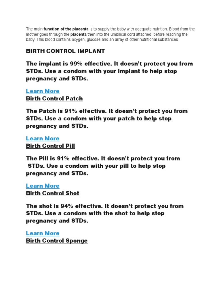 The Main | PDF | Birth Control | Mammalian Pregnancy