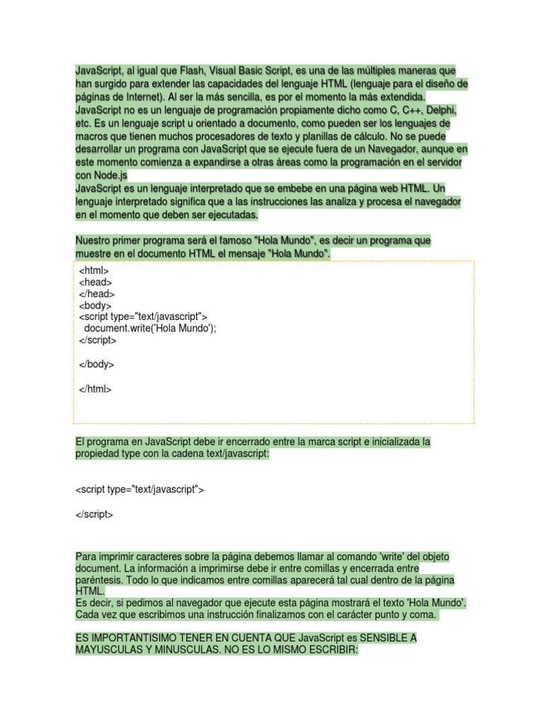 Java Script | PDF | Lenguaje de programación | Script Java