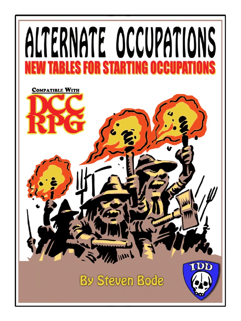 DCC - Alternate Occupations PDF | PDF | Dagger | Copyright