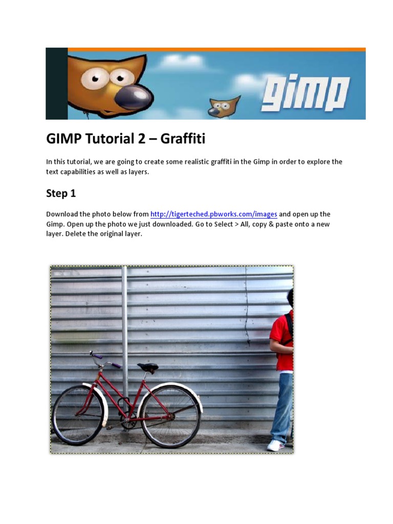 GIMP Tutorial 2 - Graffiti PDF | Download Free PDF | Image Processing ...