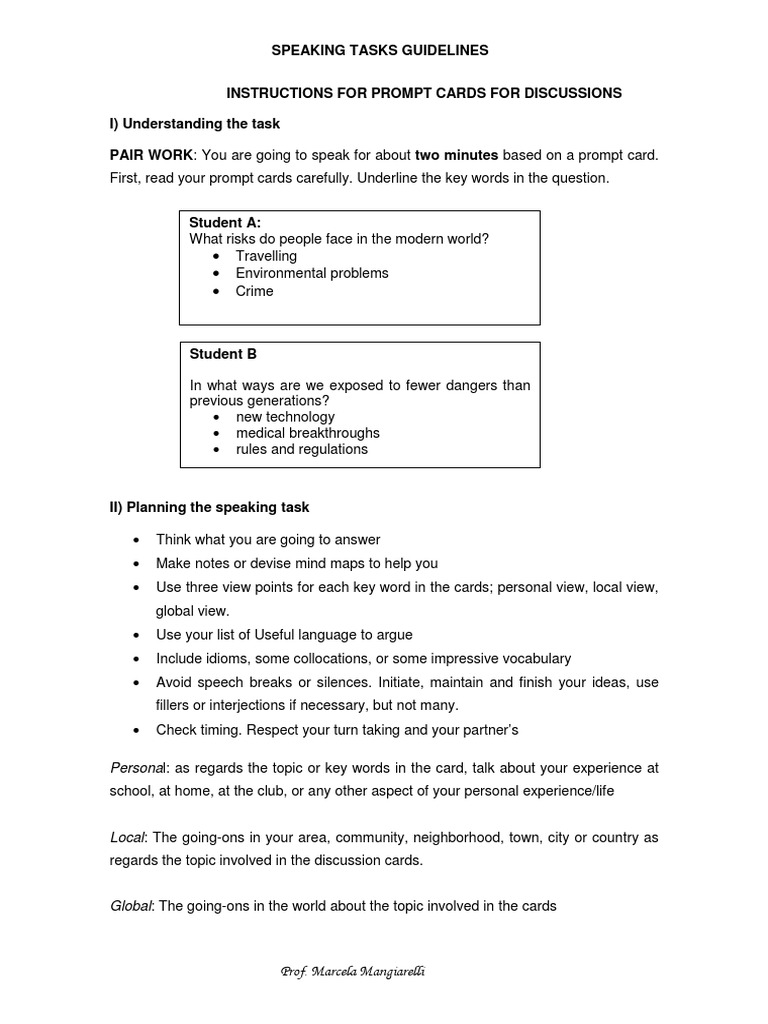 Prompt Cards For Discussions | PDF | Epistemology | Communication