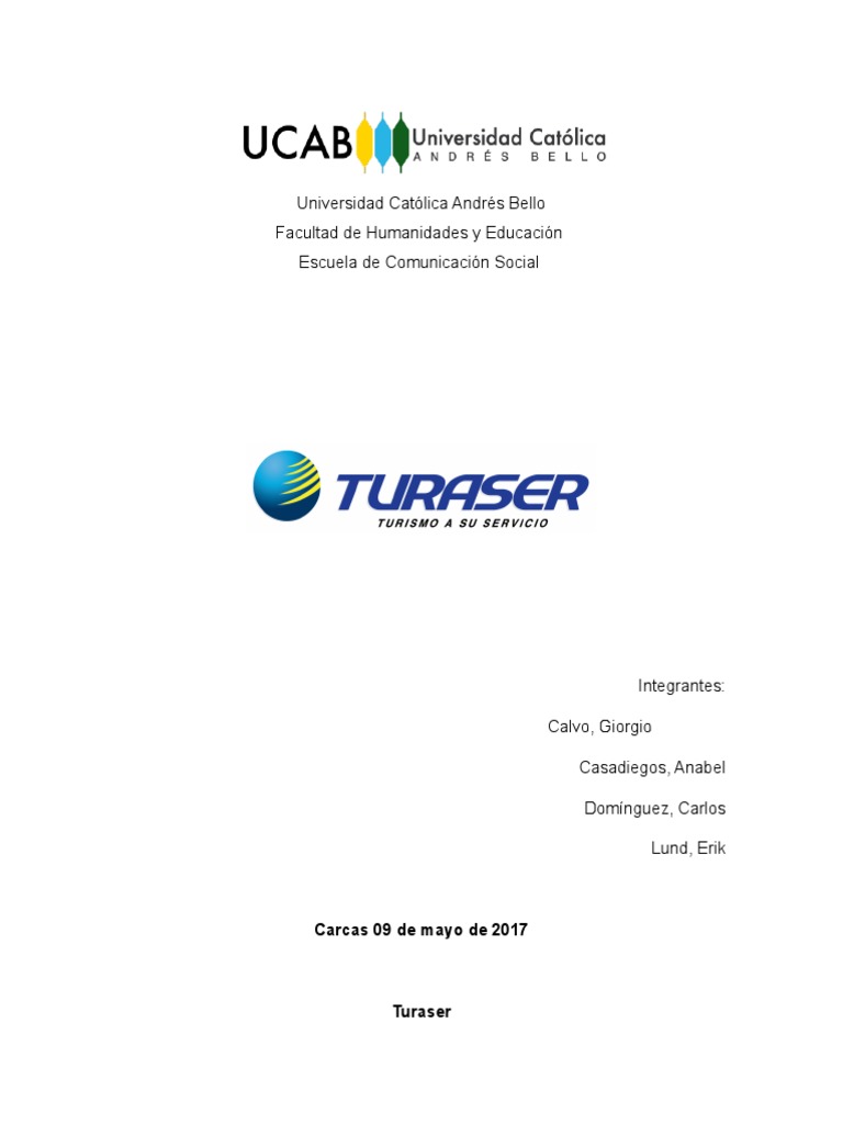 Turaser | PDF | Turismo | Calidad (comercial)