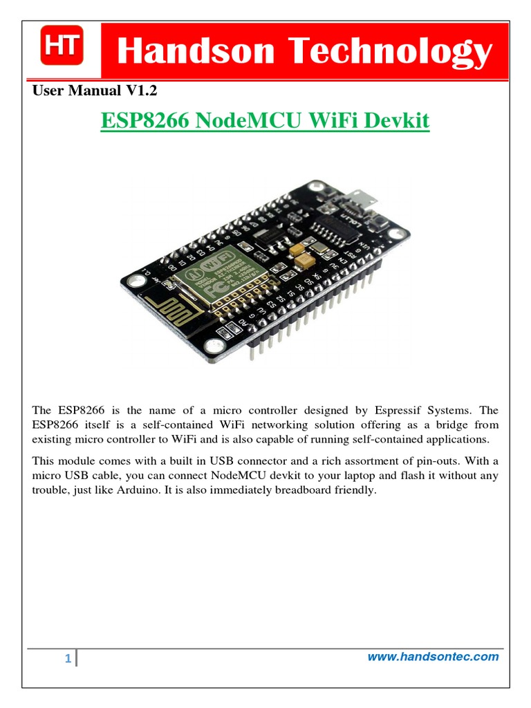 Esp8266 V10 | Download Free PDF | Arduino | Wi Fi