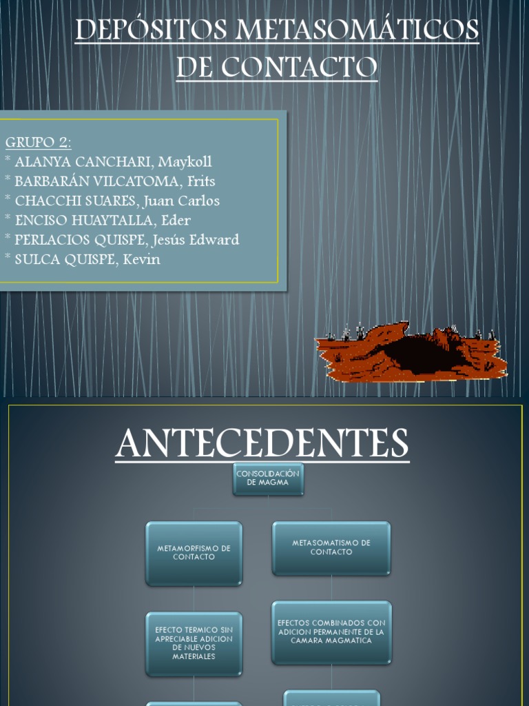 Metasomatismo de Contacto | PDF | Roca (geología) | Minerales