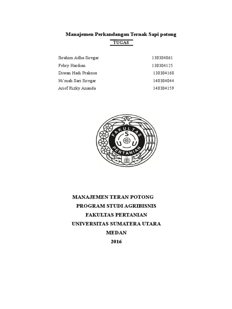 Manajemen Perkandangan Ternak Sapi Potong | PDF Manajemen Perkandangan Ternak Sapi Potong | PDF