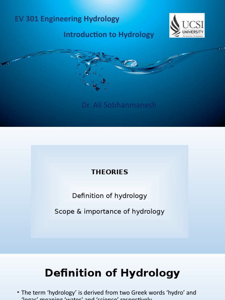 1-Introduction To Hydrology | Download Free PDF | Water Cycle | Surface ...