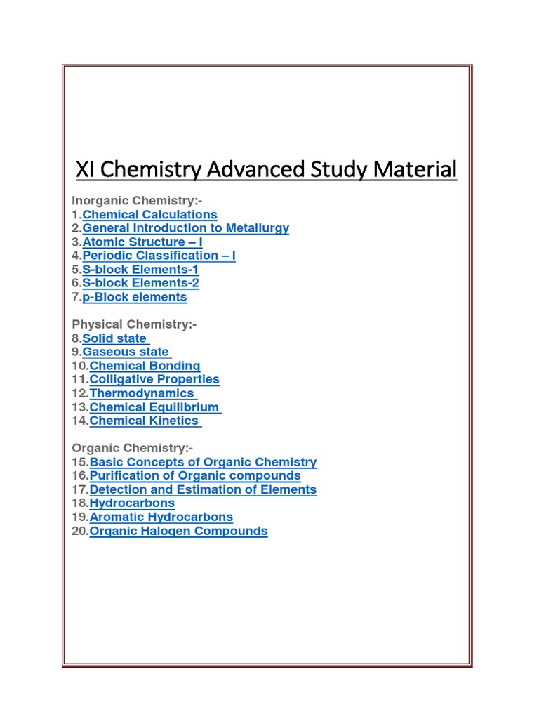 Chemistry Study Guide: Key Concepts | PDF | Mole (Unit) | Redox