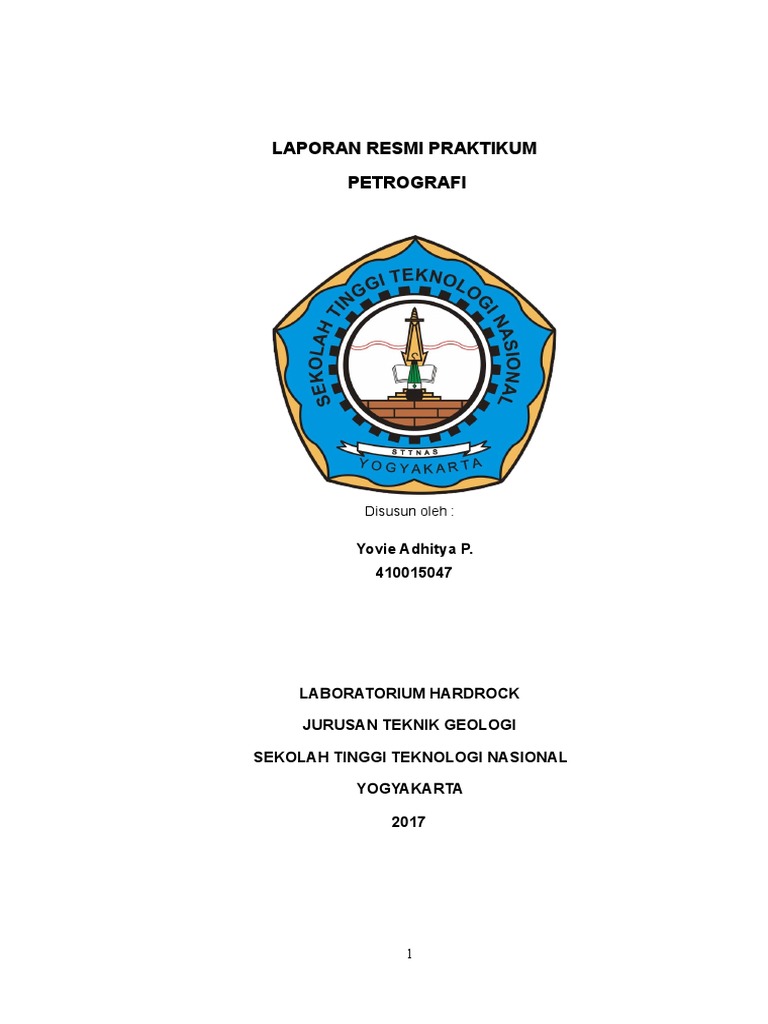 Laporan Praktikum Petrografi 2017 | PDF | Sains & Matematika