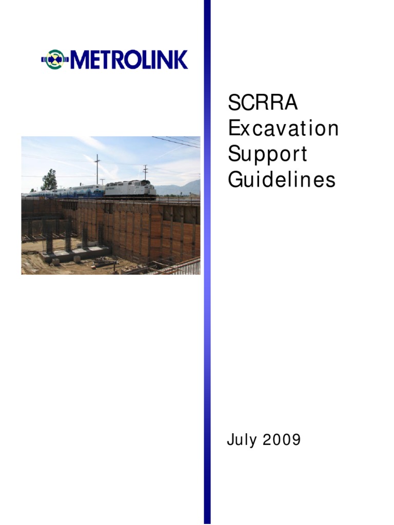 SCRRA Excavation Support Guidelines July 2009 PDF | Download Free PDF ...