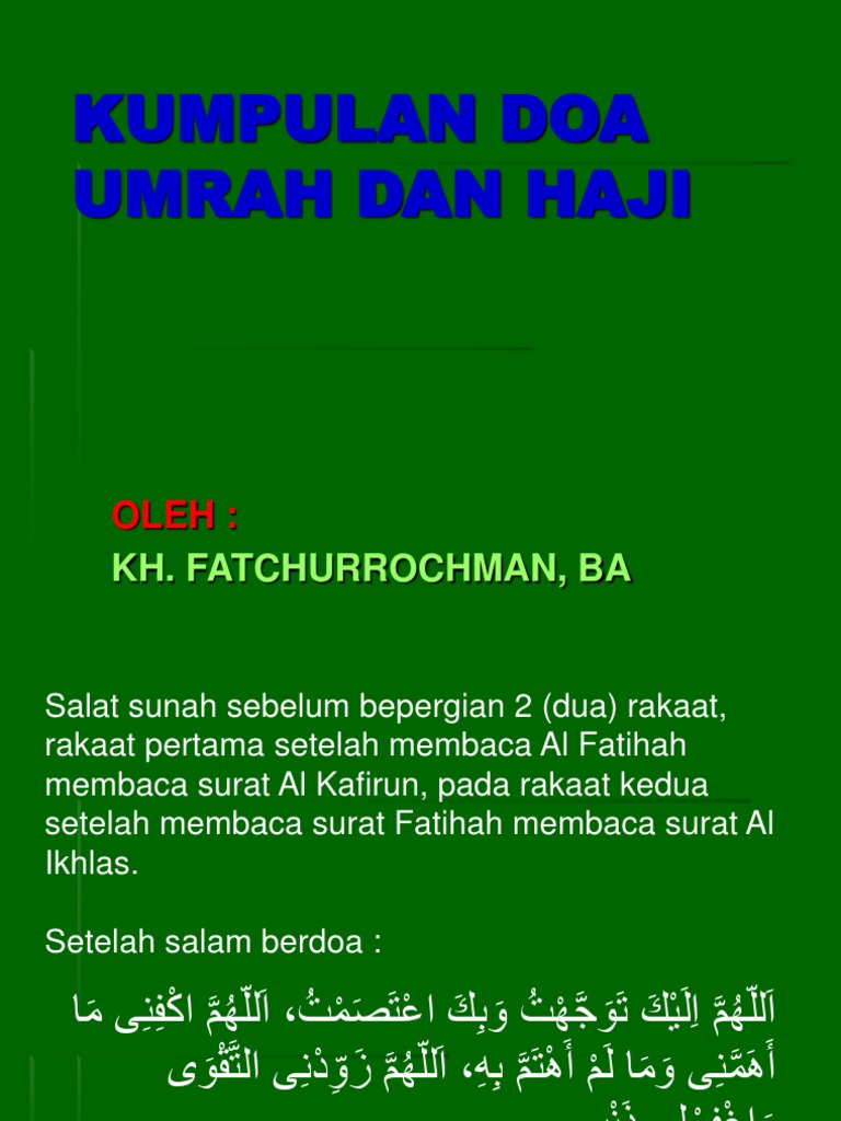 Kumpulan Doa Umrah Dan Haji | PDF