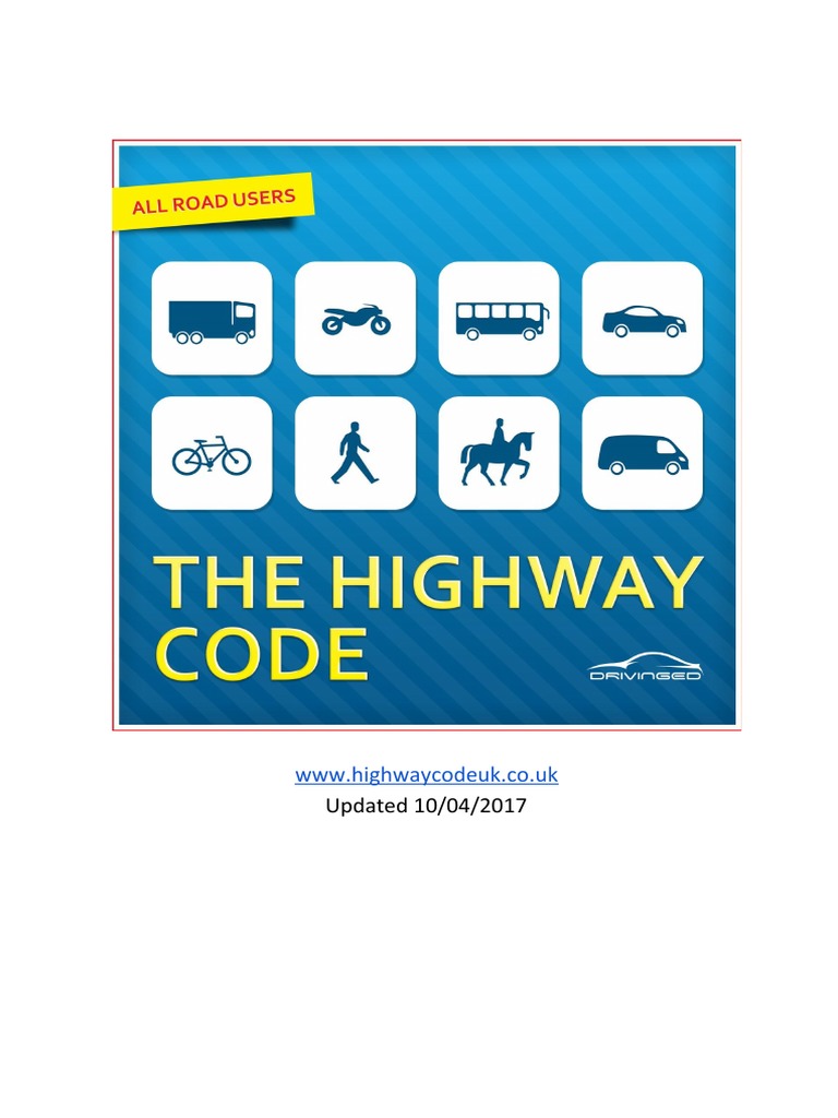 Highway Code PDF | PDF | Traffic | Traffic Light