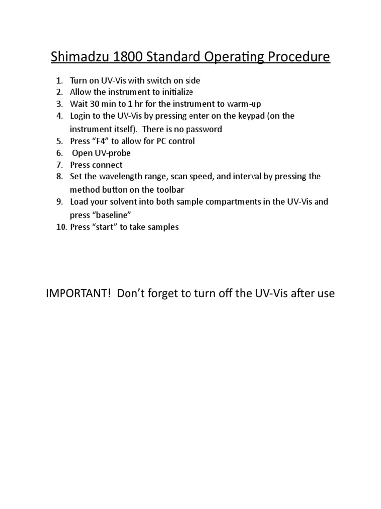 Operating Instructions 1800 | PDF