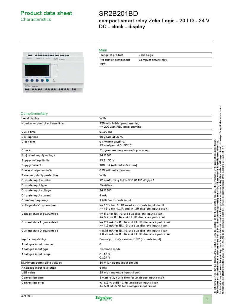Zelio Logic Smart Relay Guide | PDF | Relay | Electrical Network