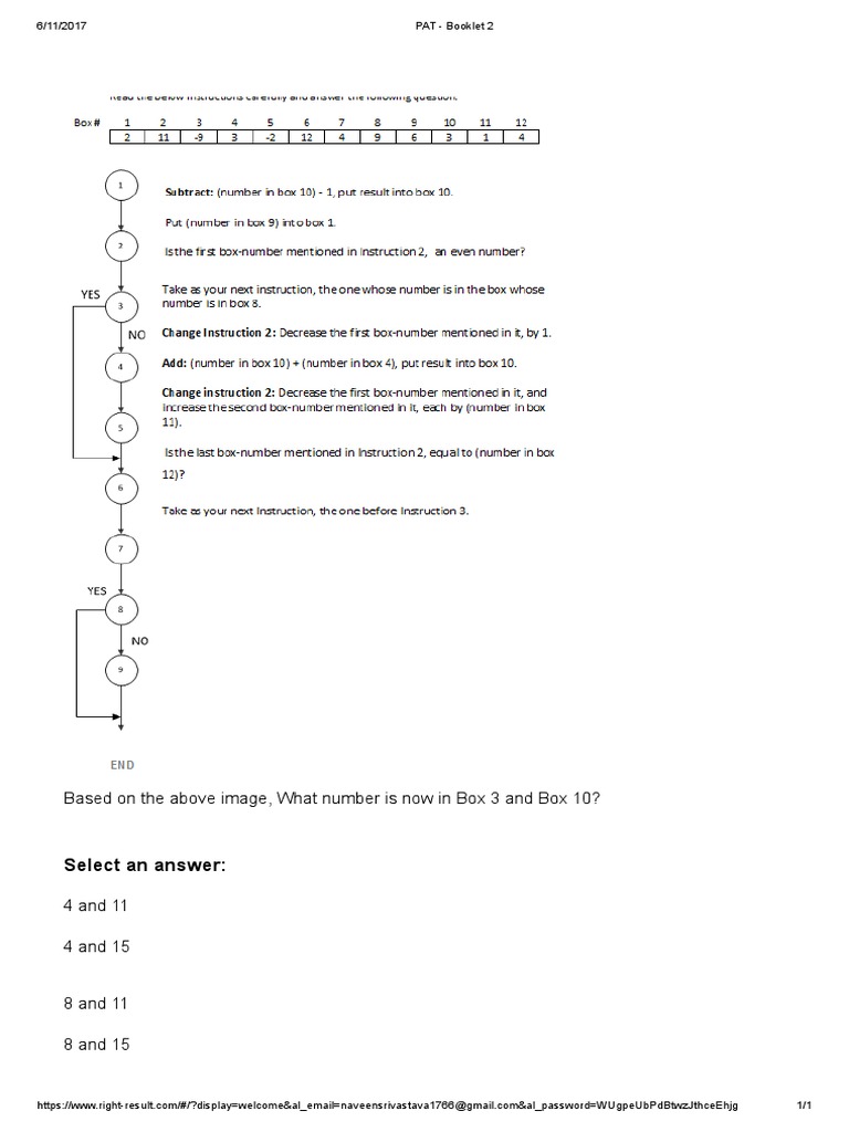 PAT - Booklet 2 | PDF