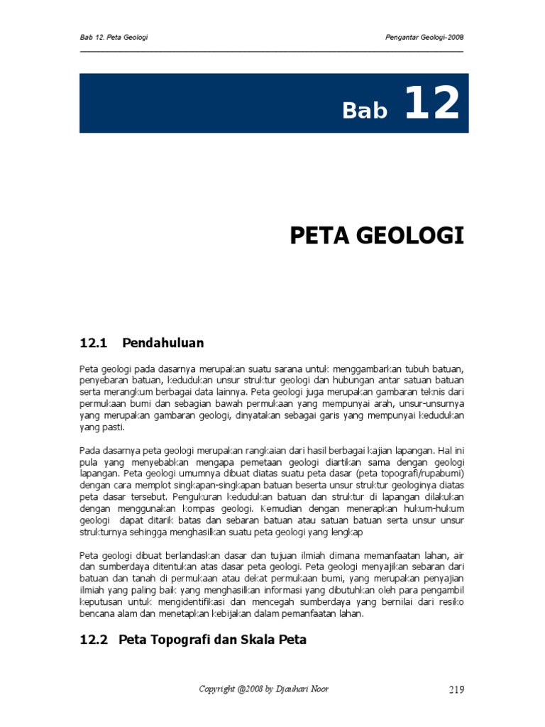 Bab-12 Peta Geologi | PDF | Sains & Matematika