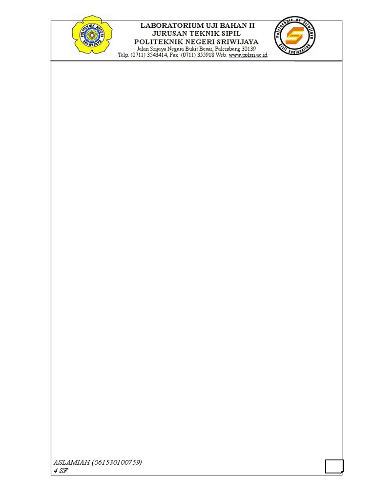 Kop Lab. Bahan Mi | PDF