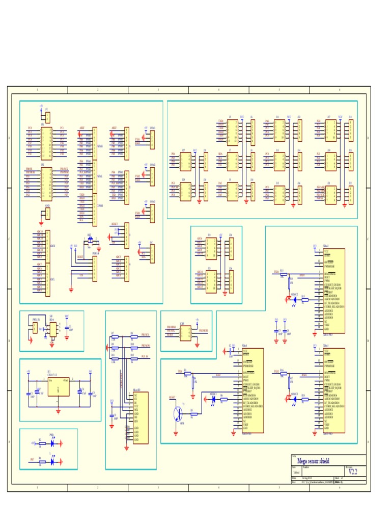 Mega Sensor Shield V2.2 SCH | PDF
