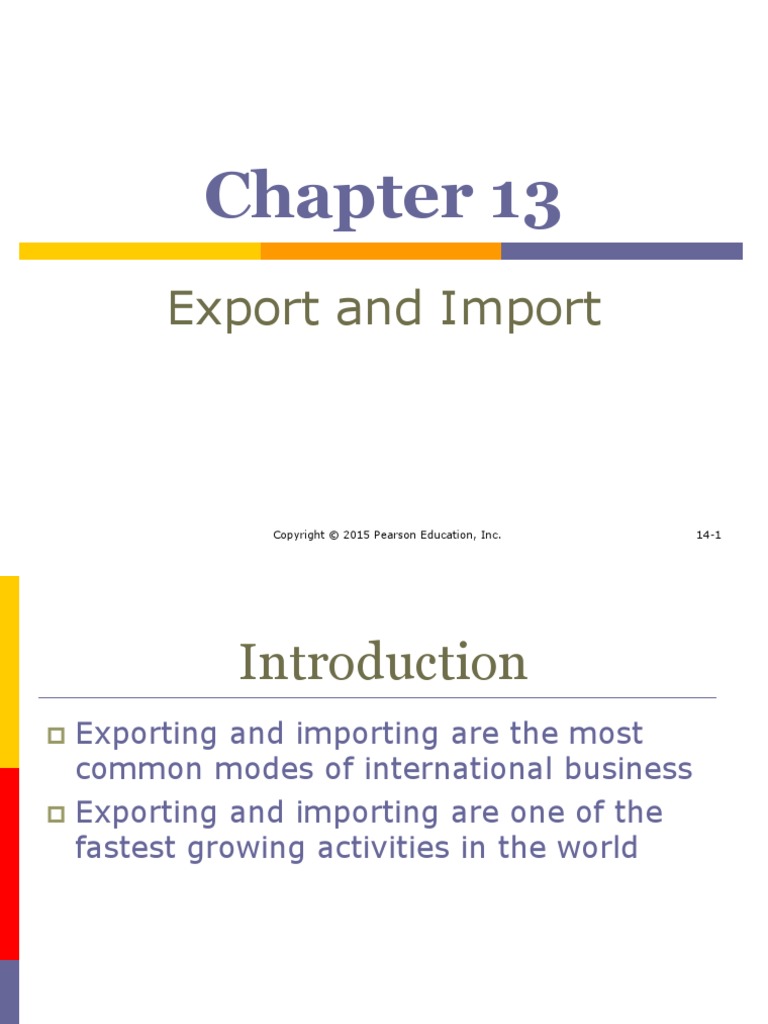 Export and Import | PDF | Internationalization | Exports