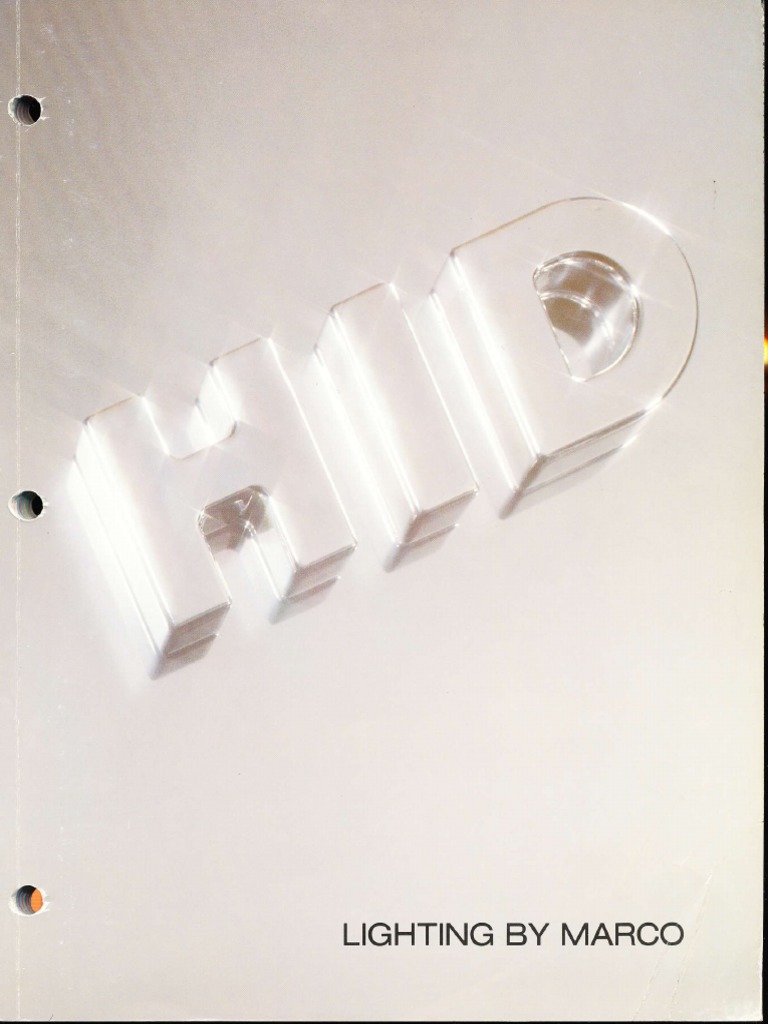 Marco HID Lighting Catalog 12-81 | PDF | Lighting | Electrical Components
