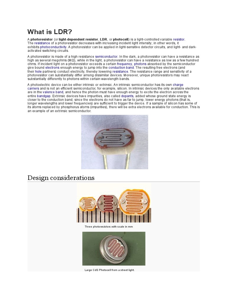 What Is LDR | PDF | Equipment | Electromagnetic Radiation