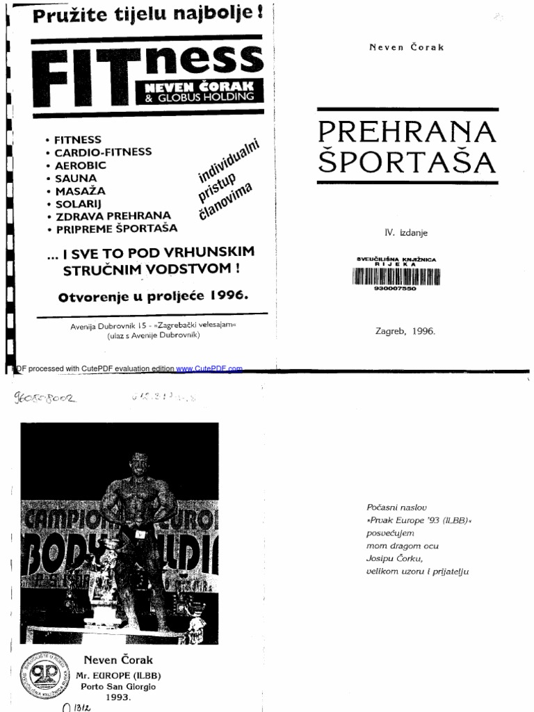 Neven Corak - Prehrana Sportasa | PDF