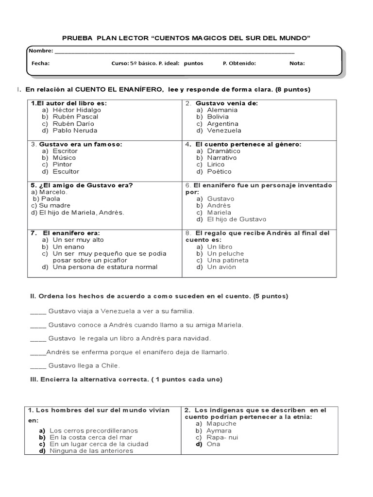 Cuentos Magicos Del Sur Del Mundo 4 Basico | PDF | Personas