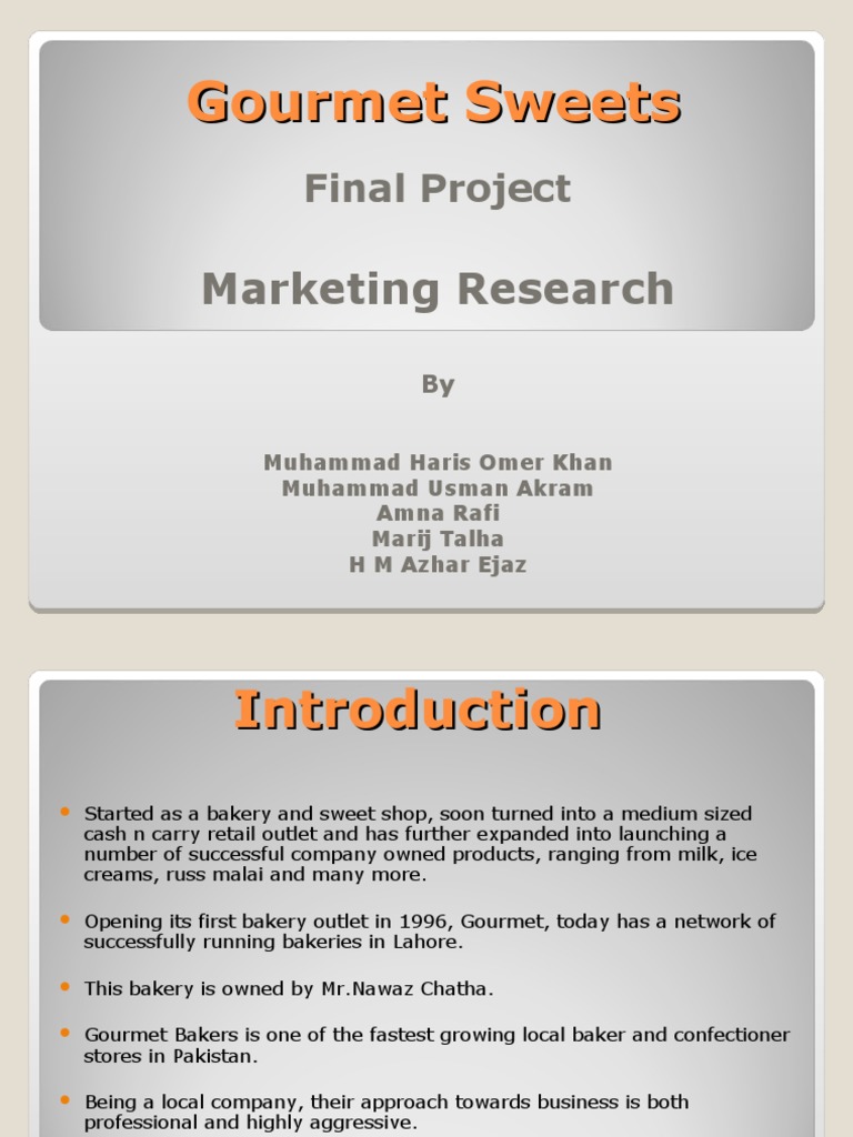 Gourmet Sweets | PDF | Bakery | Confectionery