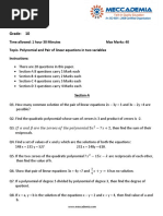 Expansion and Factorisation Grade 9 Sheet | PDF | Algebra | Teaching ...