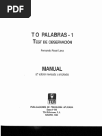 Test de Stroop Manual COMPLETO | PDF