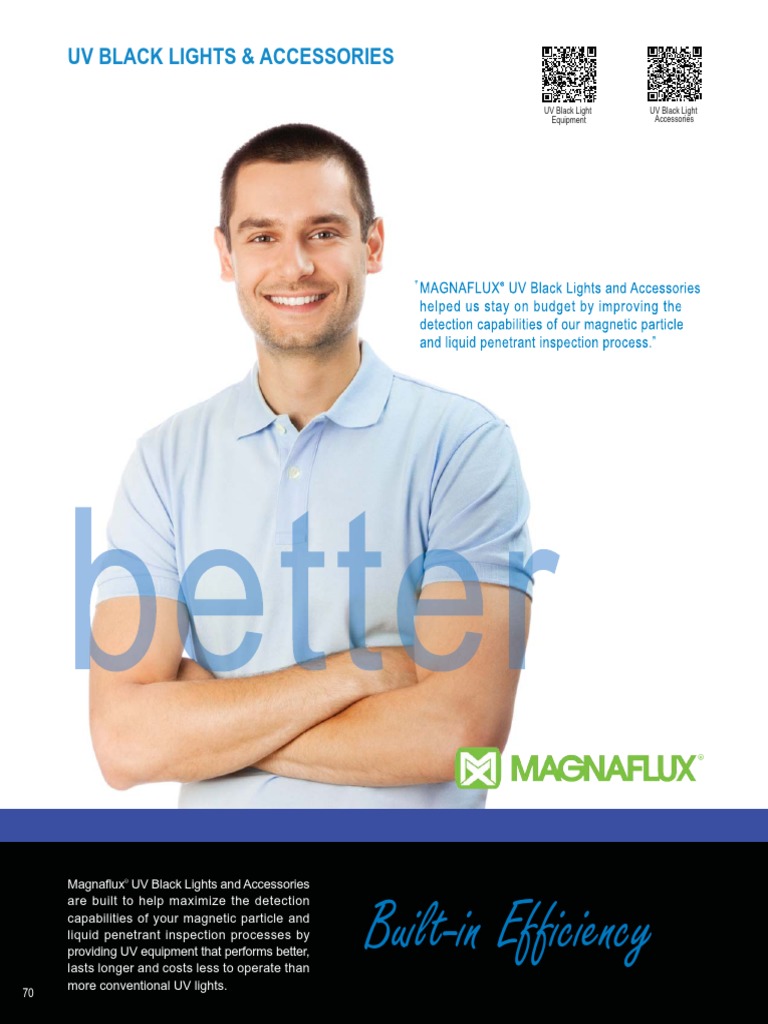 Magnaflux UV Black Lights Overview | PDF | Ultraviolet | Radiation