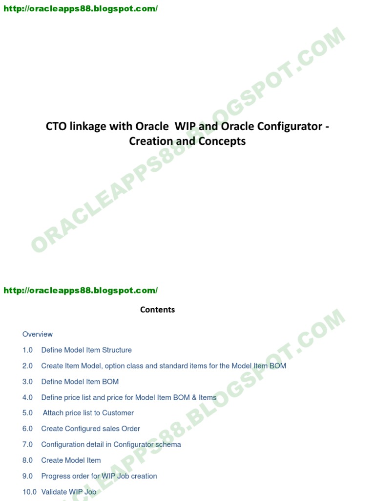 Configure To Order Cycle | PDF | Information Technology | Production ...