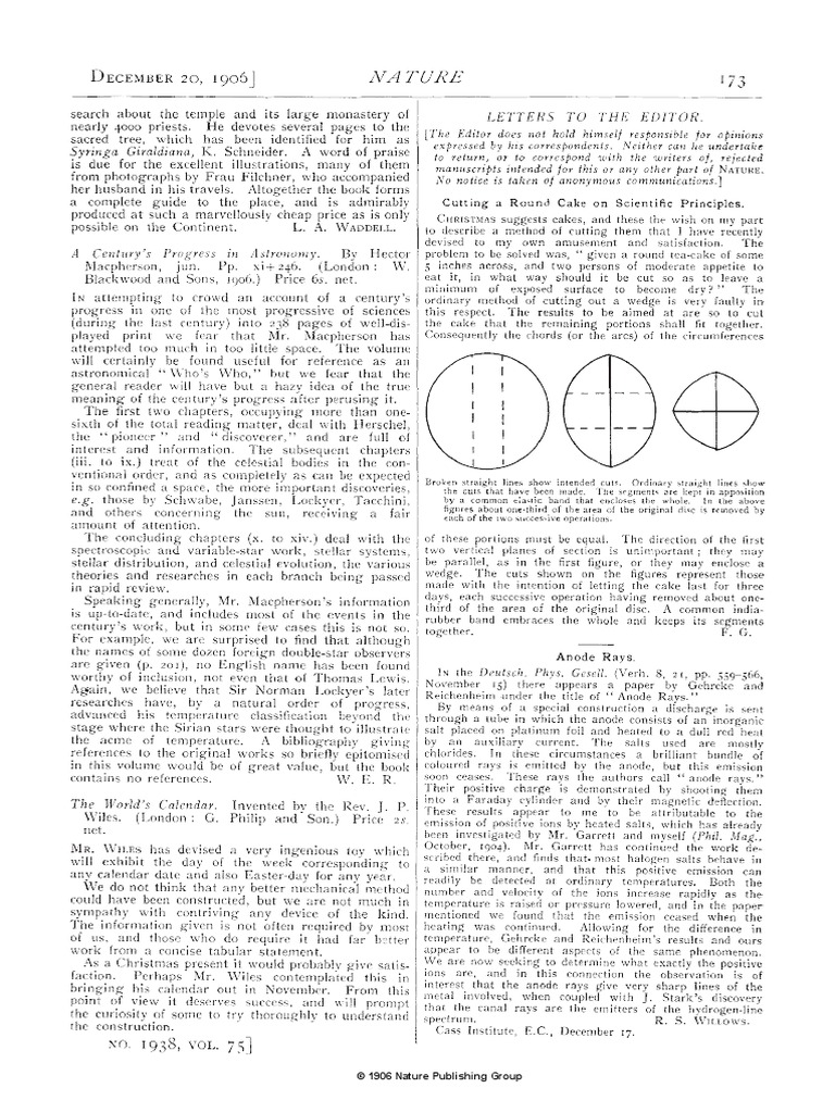 Nature Publishing Group Overview 1906 | PDF