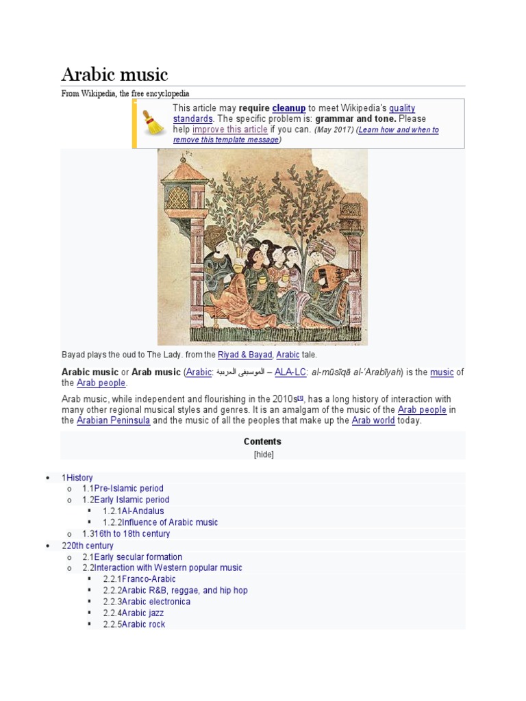 Arabic Music | PDF | Performing Arts | Entertainment (General)