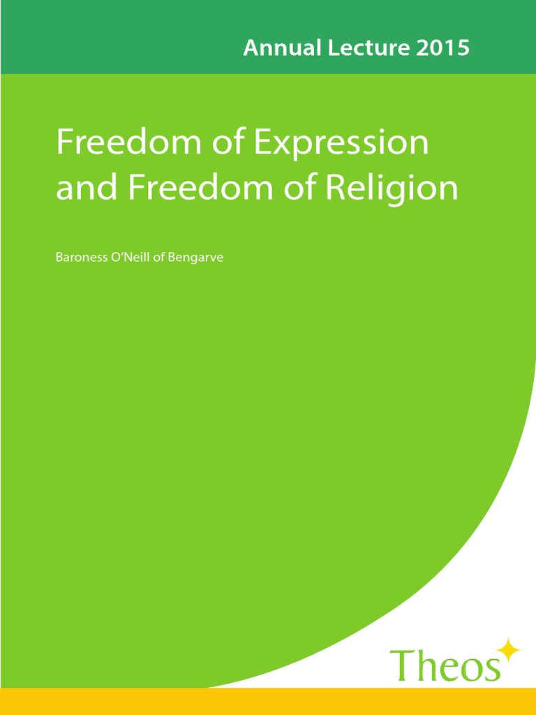 Freedom of Expression and Freedom of Religion | PDF | Freedom Of Speech ...