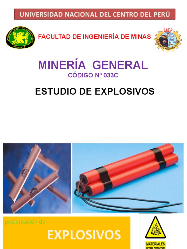 Estudio de Los Explosivos Consulta Docente | PDF | Material explosivo ...