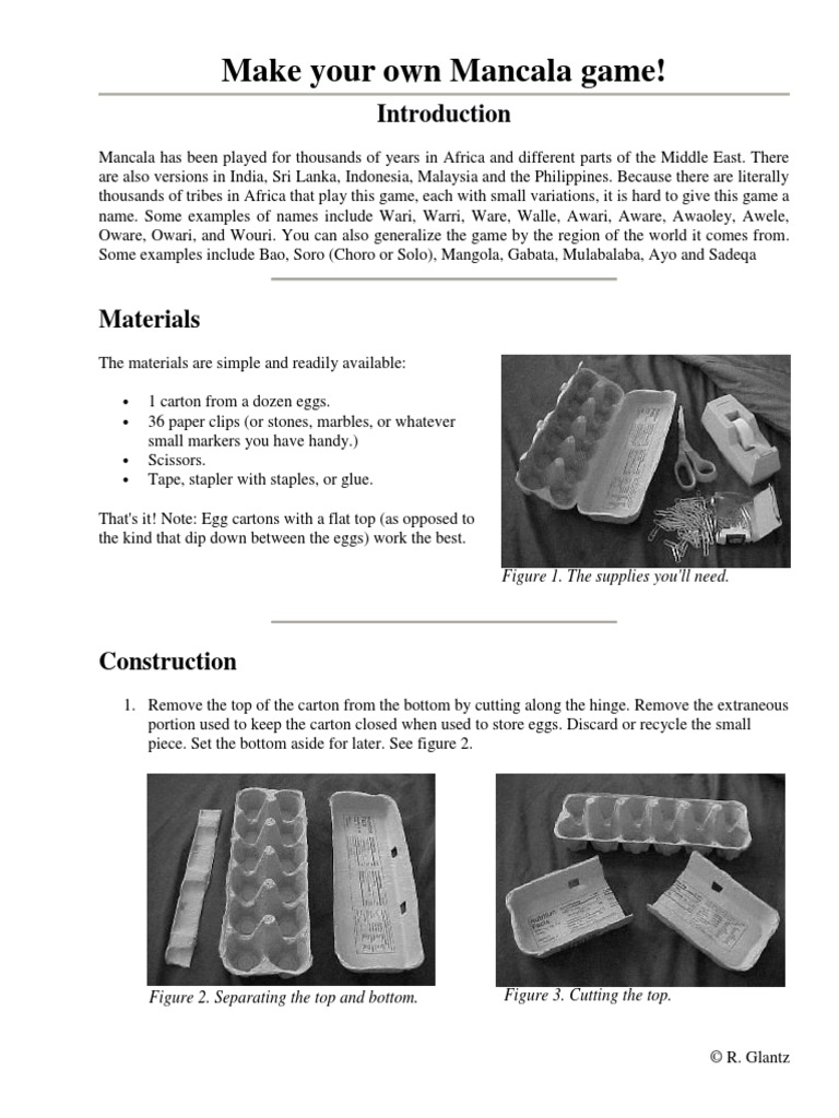 Math Make A Mancala Game 2 | PDF | Traditional Board Games | Board Games