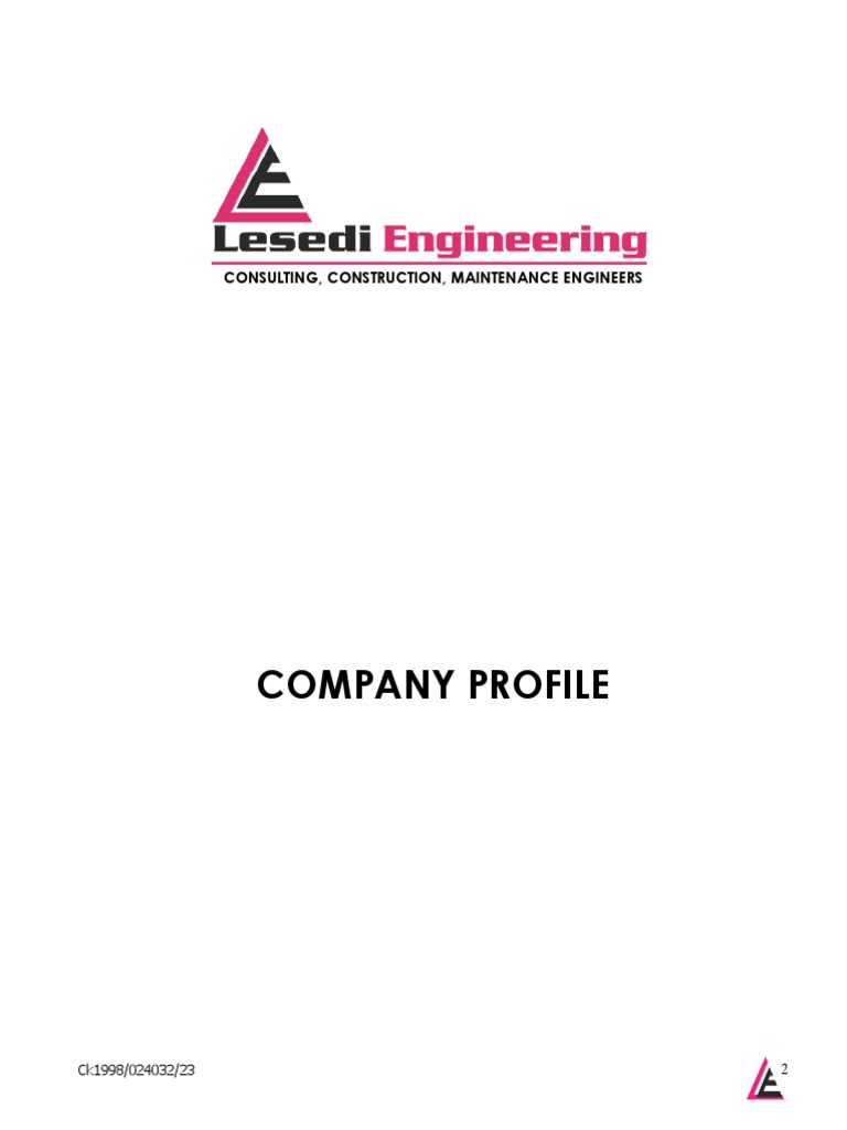 Lesedi Engineering Profile | PDF | Electrician | Electrical Substation
