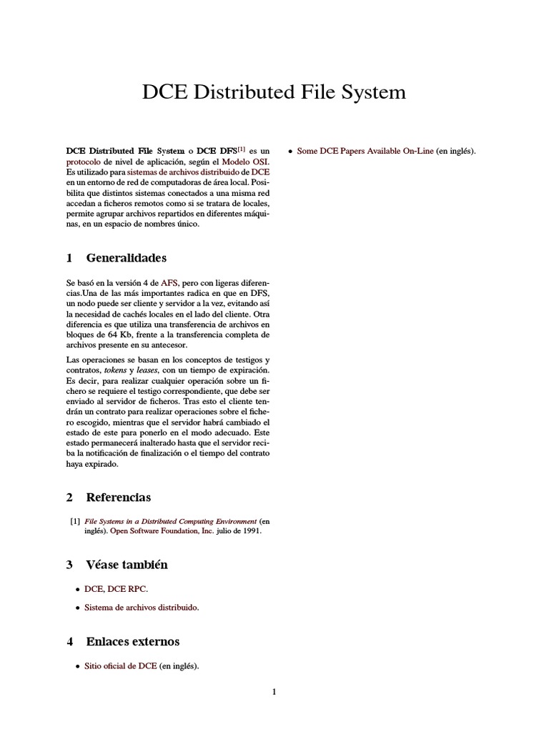 DCE Distributed File System | PDF