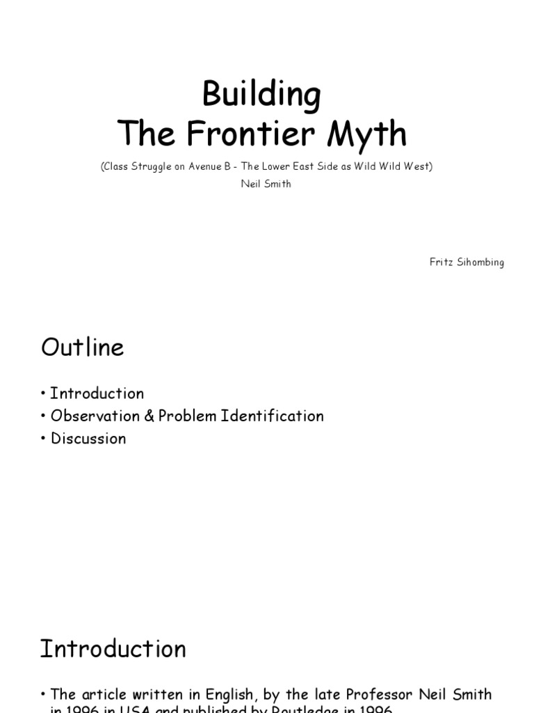 02building The Frontier | PDF | Science | Geography