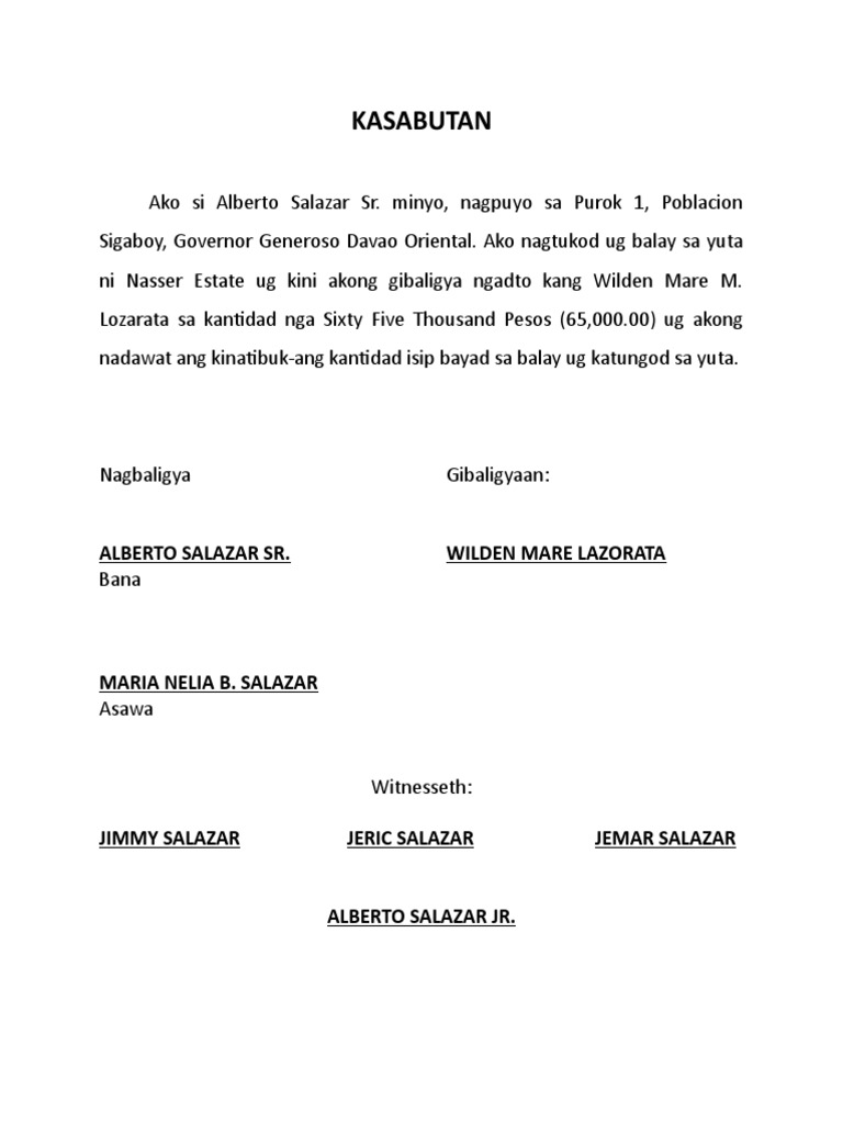 KASABUTAN | PDF