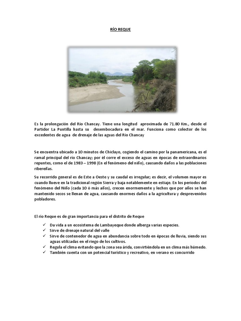 Río Reque | PDF