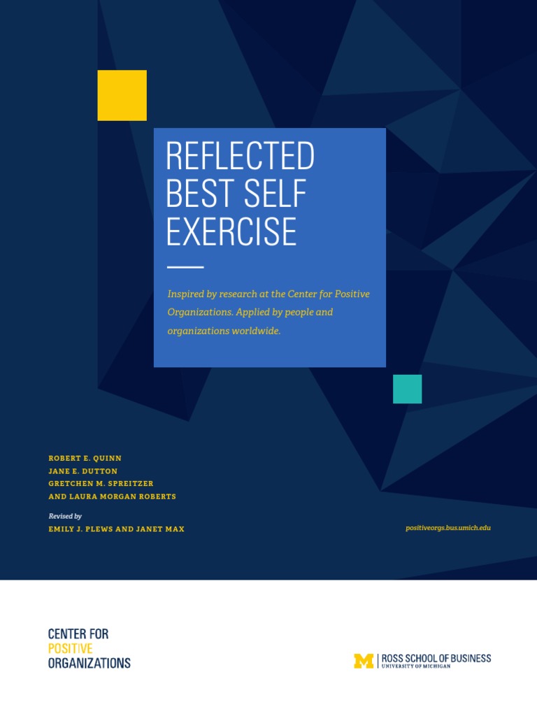 Reflected Best Self Exercise. Quinn, Dutton | PDF | Self | Emergence