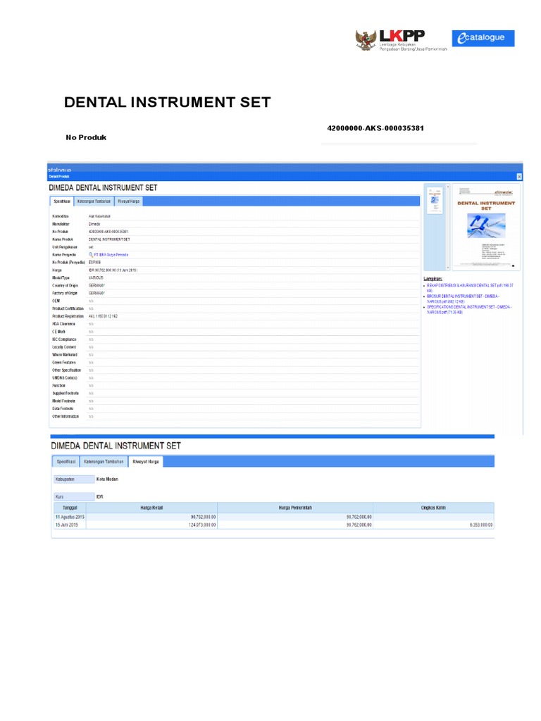 Dental Instrument Set | PDF