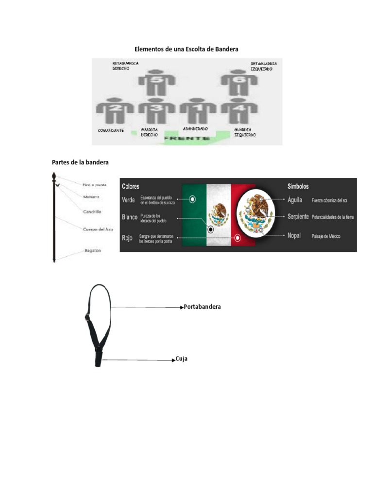 Elementos de Una Escolta de Bandera | PDF